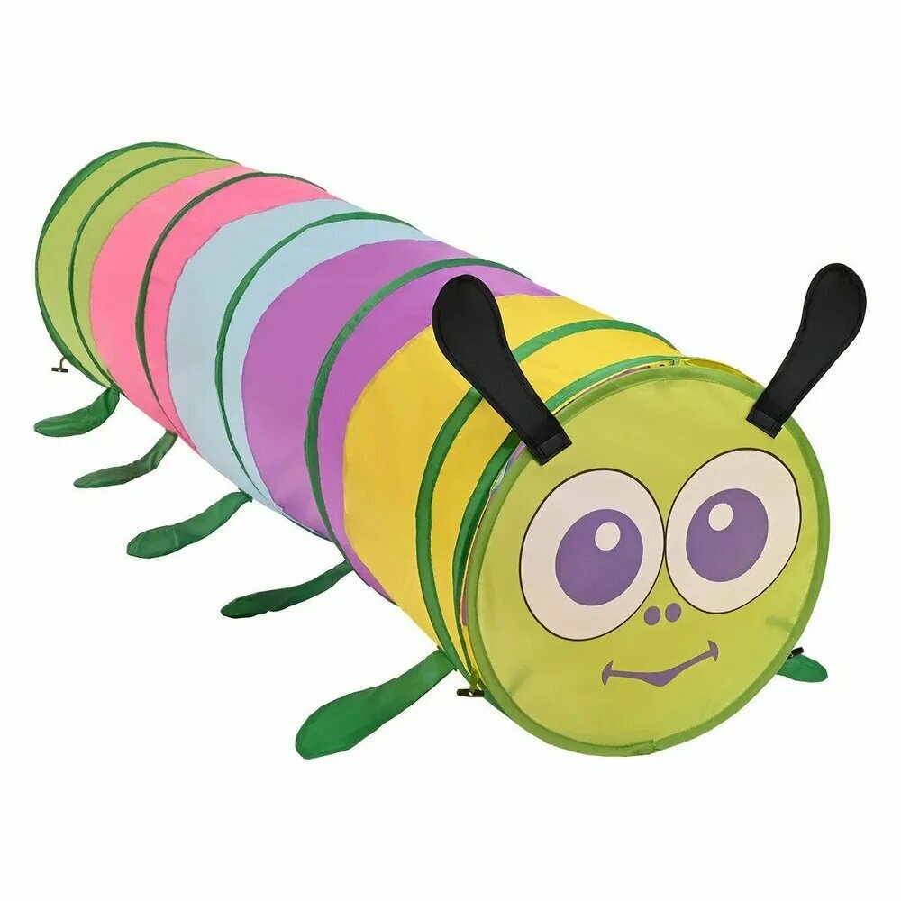 Игровой туннель "Сороконожка", складной, для улицы и помещения, 180х46 см