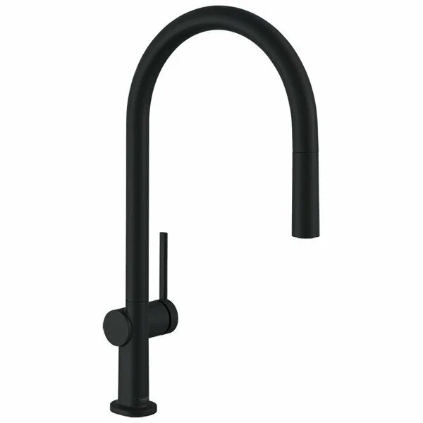 Смеситель Hansgrohe Talis 72802670, для кухни, рычажный, черный, латунь