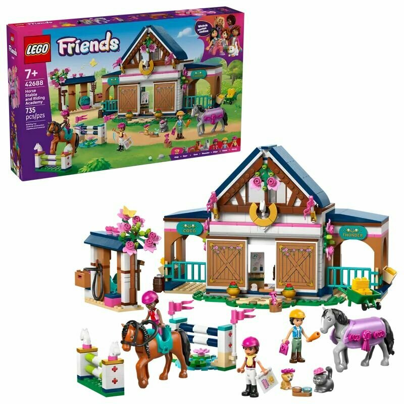 Конструктор LEGO FRIENDS - Конюшня и школа верховой езды, 735 эл. - Лего друзья 42688