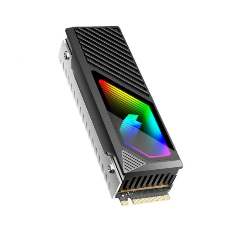 Радиатор для SSD 2280 с вентилятором ARGB, Черный