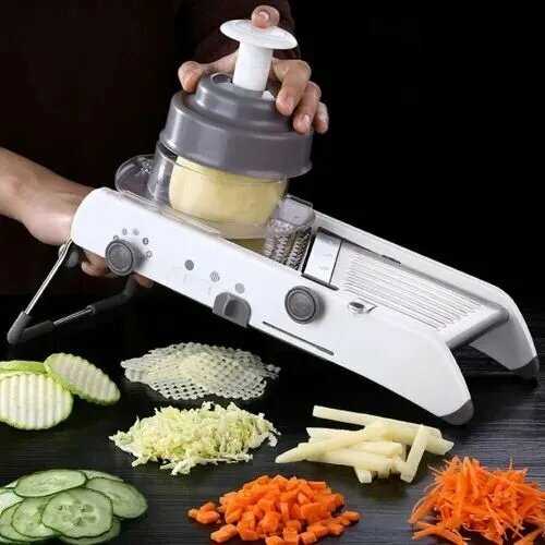 Овощерезка Смарт-Терка Mandoline Slicer (18 видов размеров нарезки) / Слайсер терка / Шинковка