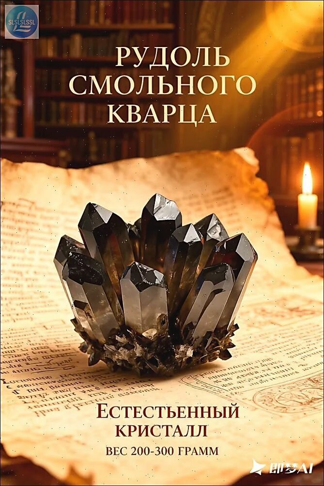 Талисман Оберег/Раухтопаз (Дымчатый кварц) + Морион Друза средняя, 200-300 г