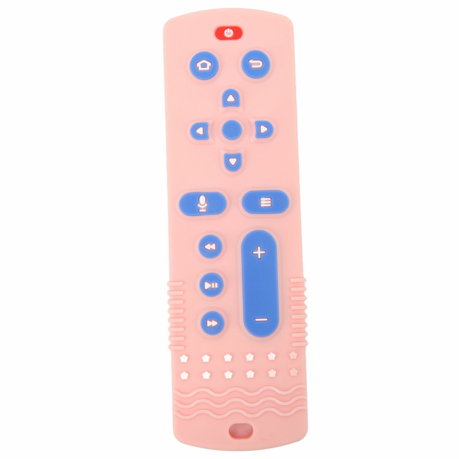 Прорезыватель в форме ТВ-пульта, текстурированный, розовый