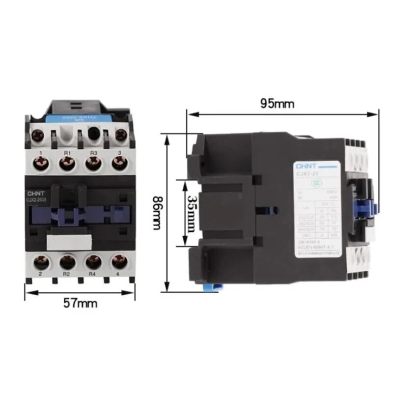 Контактор CHINT 220V CJX2-2508