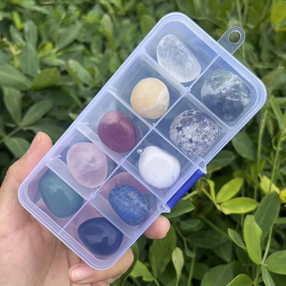 10 шт./кор. камень, натуральный смешанный цвет, кристаллы, необработанные драгоценные камни, кварцевые камни, минеральный энергетический камень, чакра, детский подарок