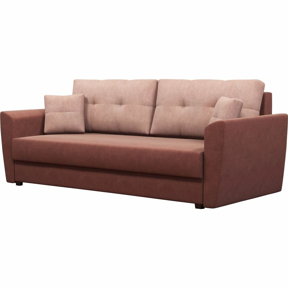 Диван еврокнижка Наш Диван Амстердам розовый пурпурно-красный