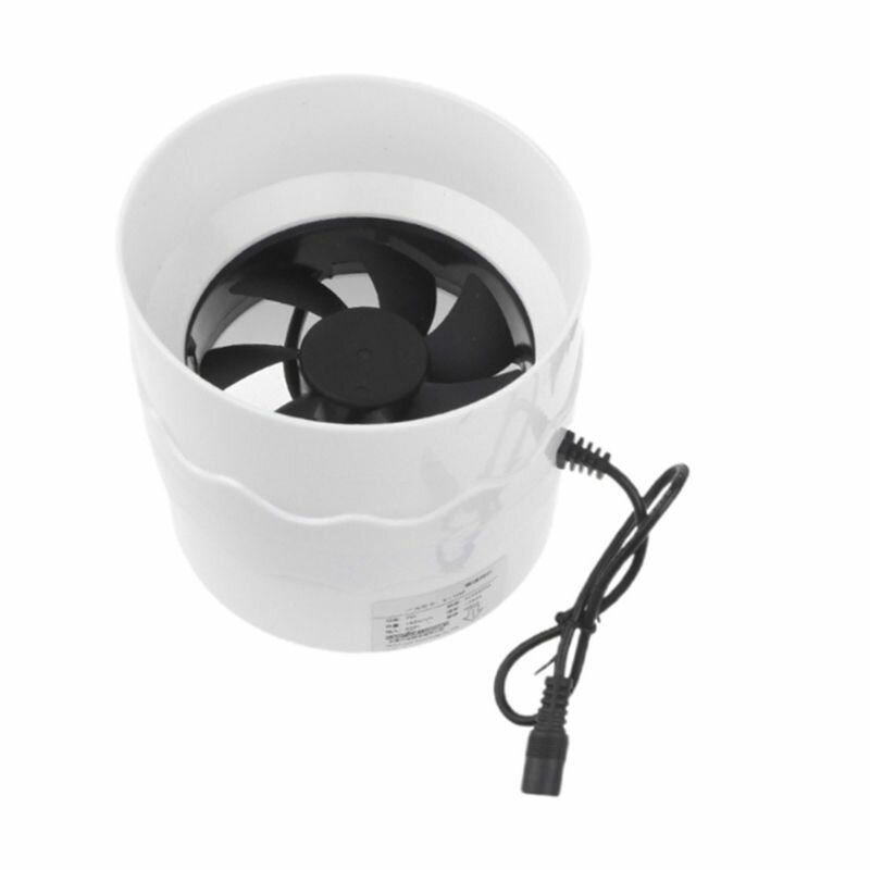 Канальный вытяжной вентилятор мощностью 7 Вт + источник питания 12 В европейского стандарта