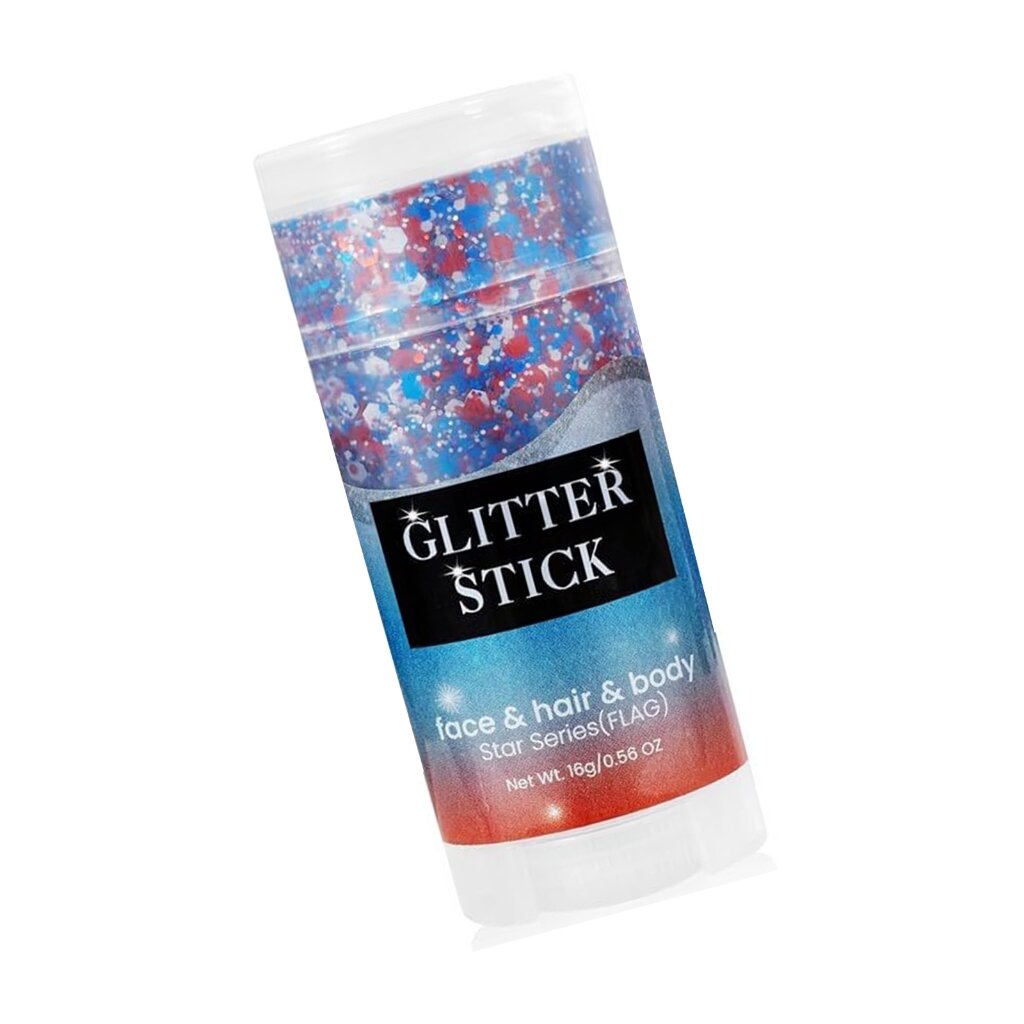 Красный белый синий блеск для тела stick sequins
