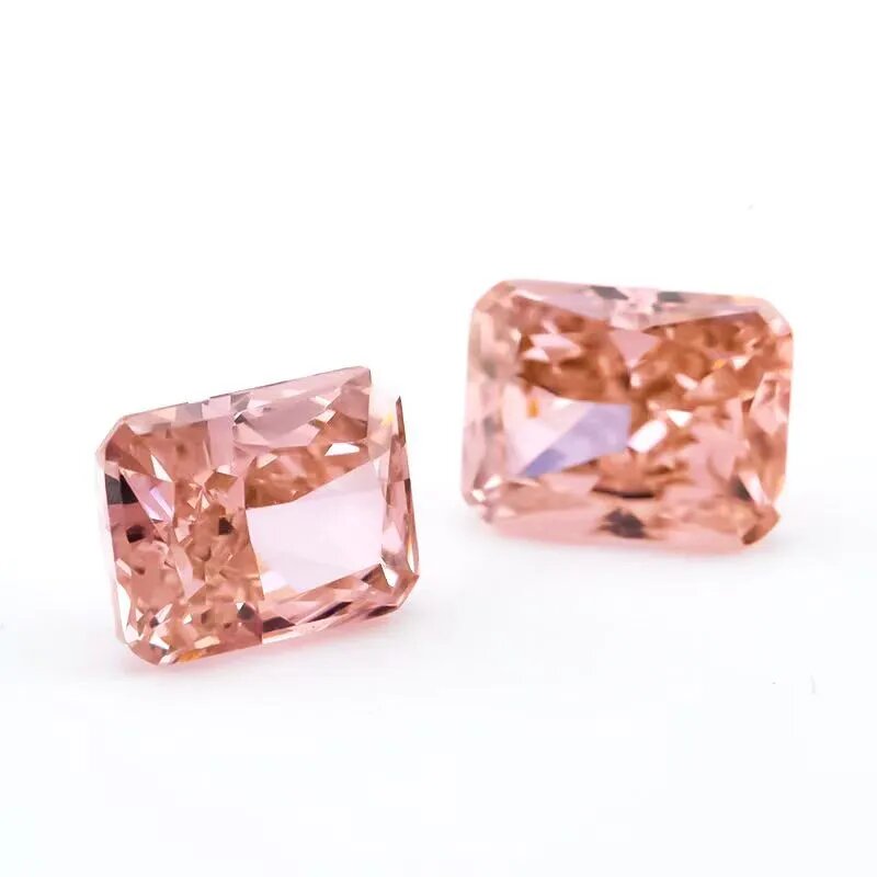 Циркон Paparacha прямоугольный перевернутый домашний лед огранка 8x10 мм