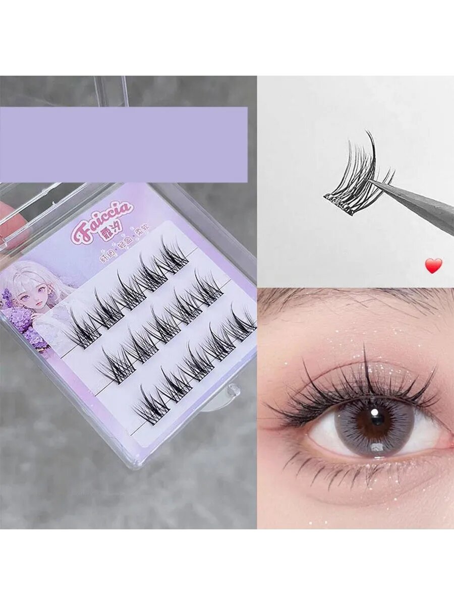 Ресницы для наращивания, самоклеящиеся, без клея, 3D эффект