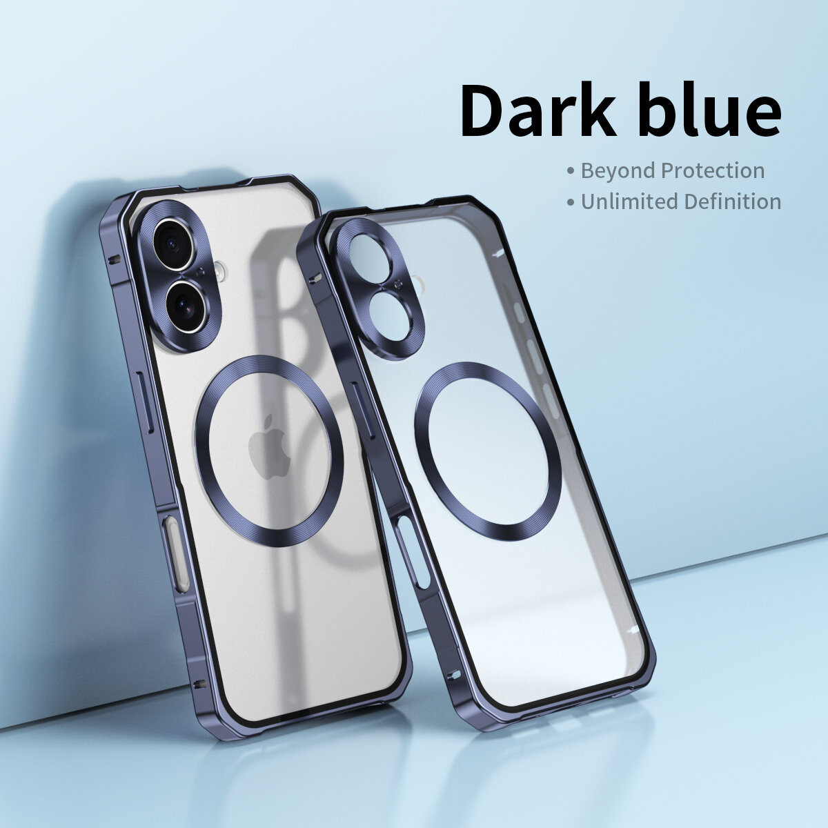 Чехол для Apple iPhone 17 / Айфон 17, soft touch, чехол-кардиомонитор, металл, поликарбонат (PC), защита камеры, ударопрочный, усиленные углы, Apple, Apple iPhone 17, blue,