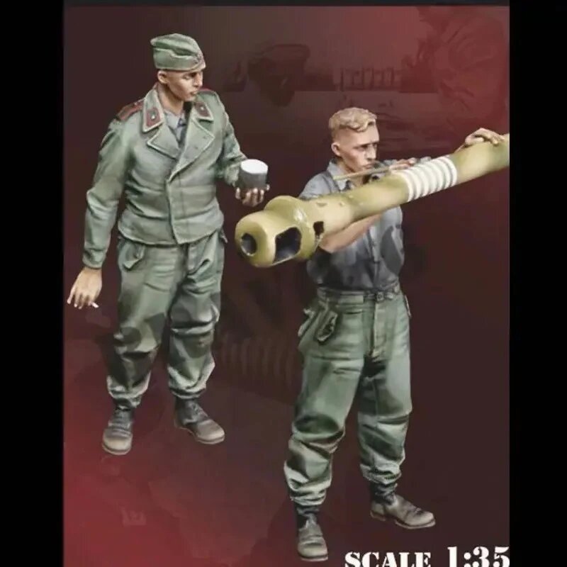 1/35 масштабная фигурка из смолы, комплект моделирования сцены, хобпи, миниатюрный солдат, краска танка 2, фигурки в разобранном виде, неокрашенный N600