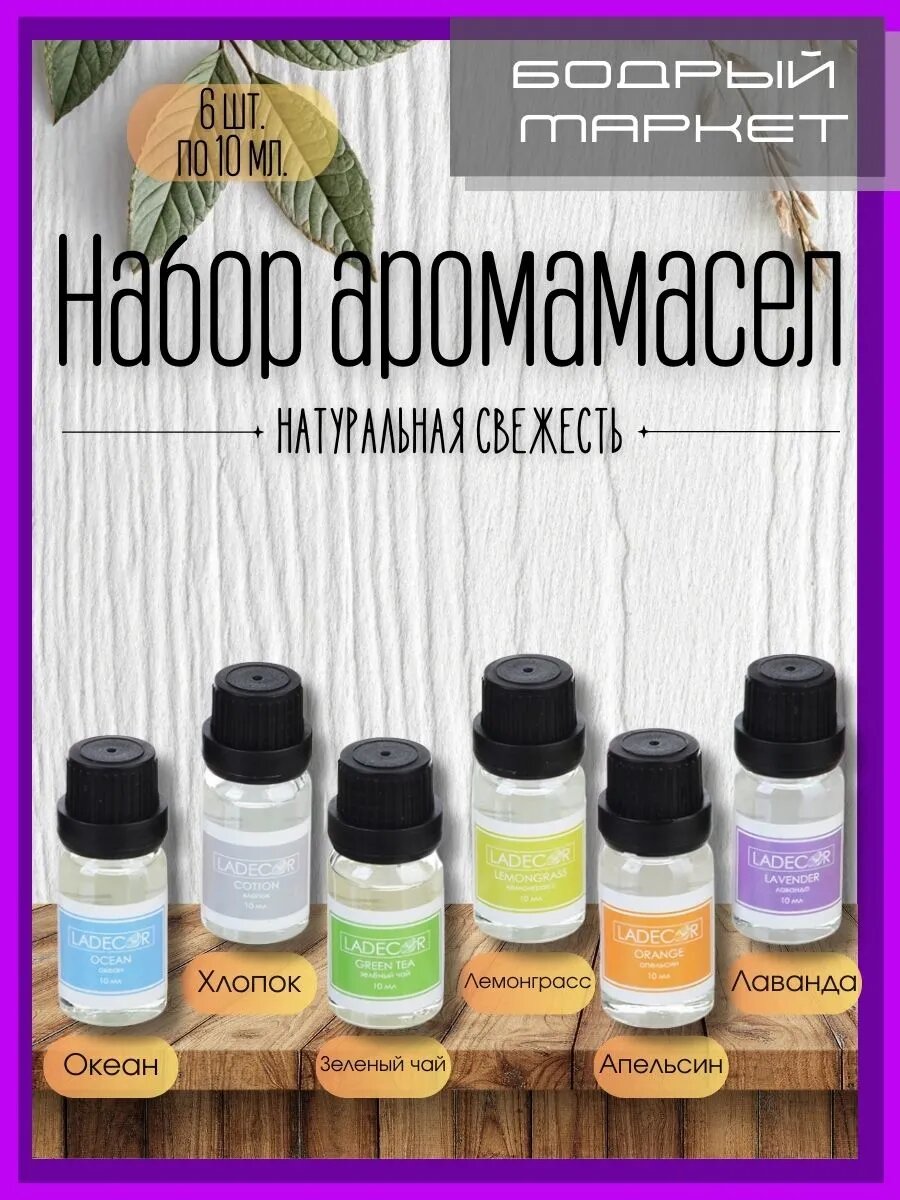 Набор аромамасел "Натуральная свежесть"