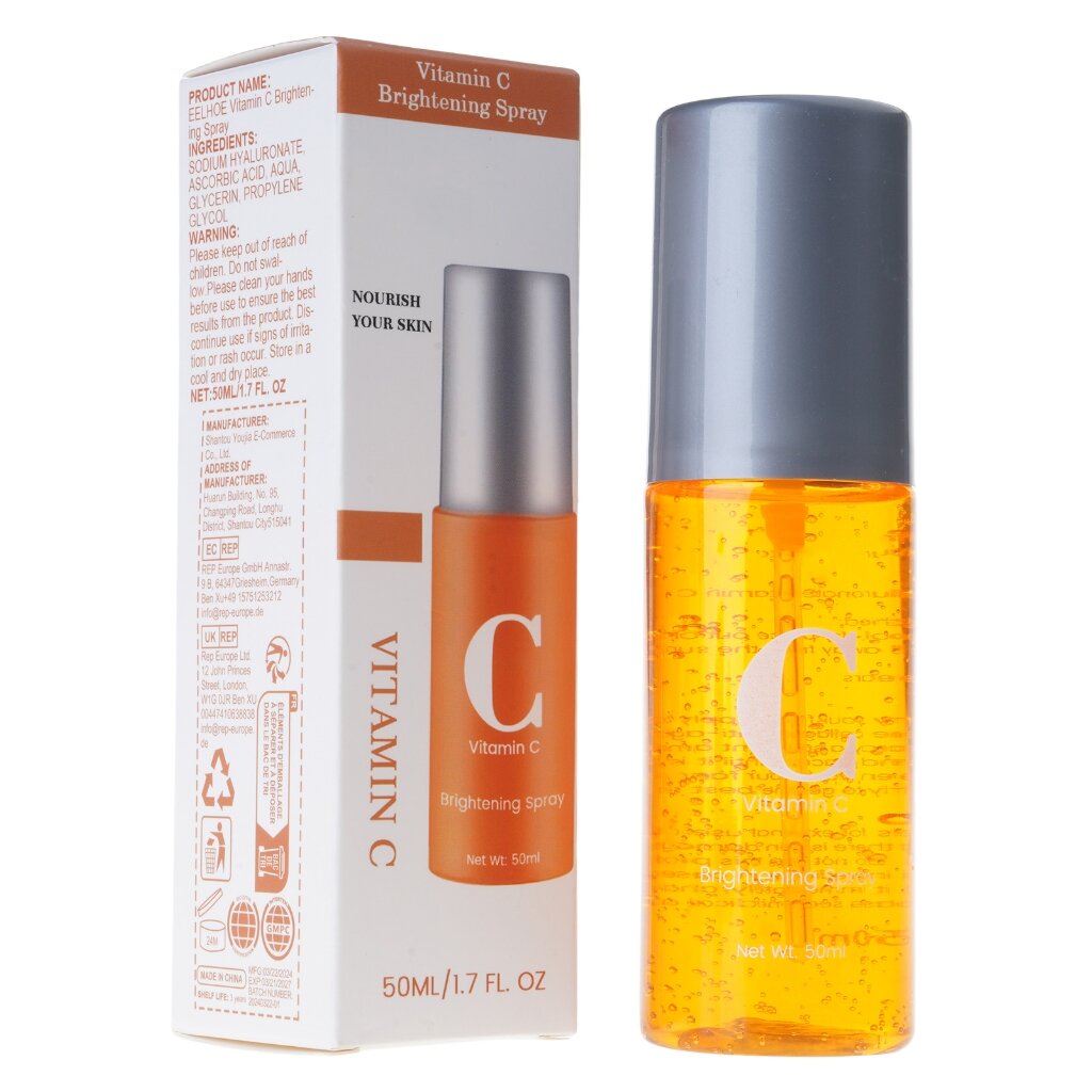Увлажняющий Спрей-Туман с Витамином С Сужает Поры, Отбеливает Сыворотки Для лица