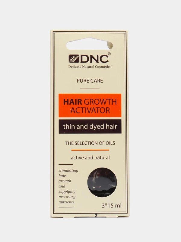Активатор роста для тонких и окрашенных волос 3*15 мл, DNC