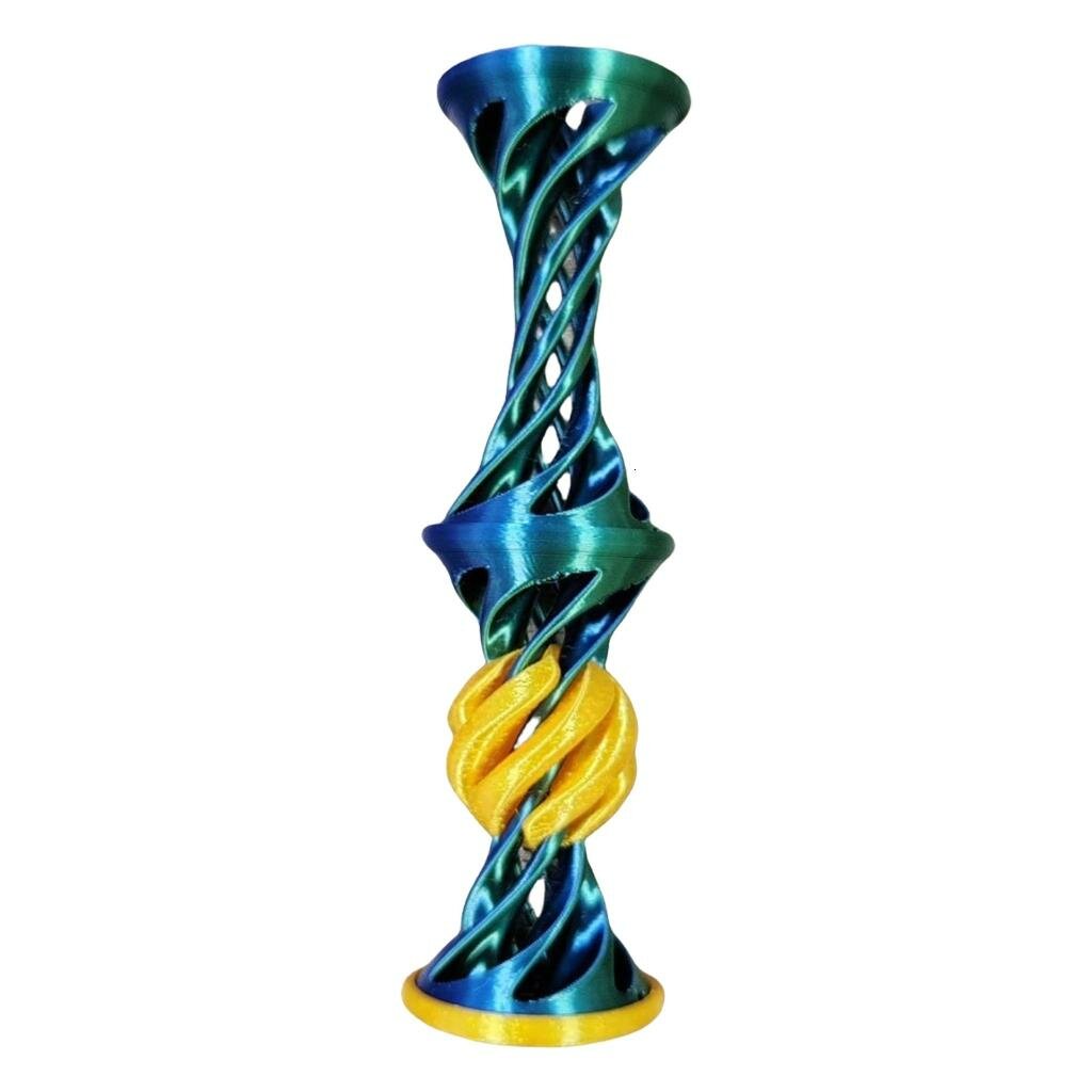 Антистрессовая пирамида с шариками, Синий и зеленый