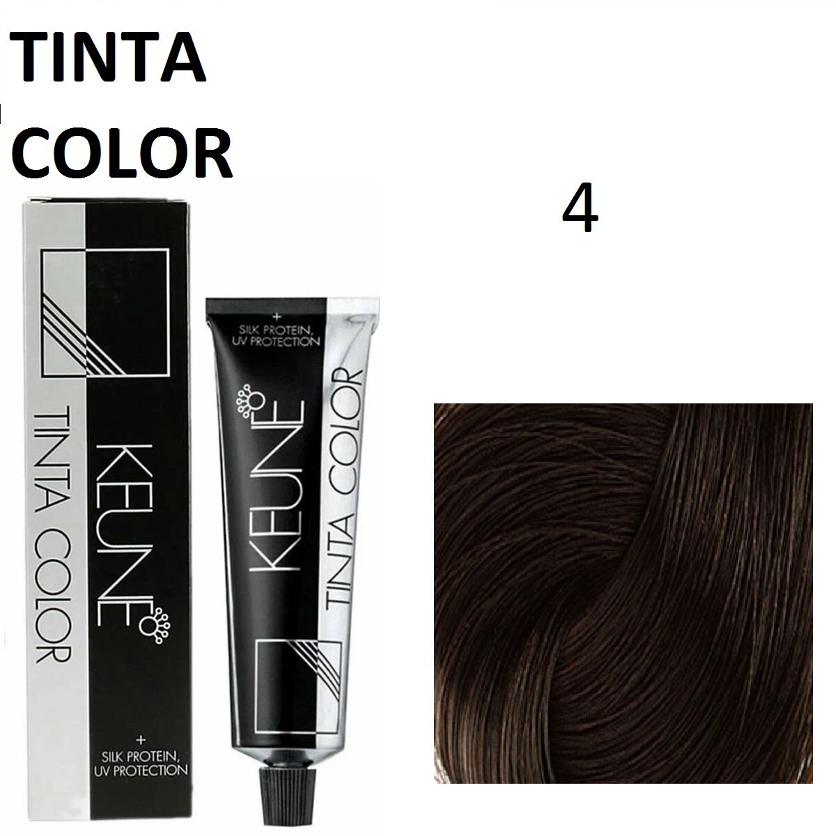 Keune Tinta Color 4 стойкая краска для волос, Шатен 60 мл