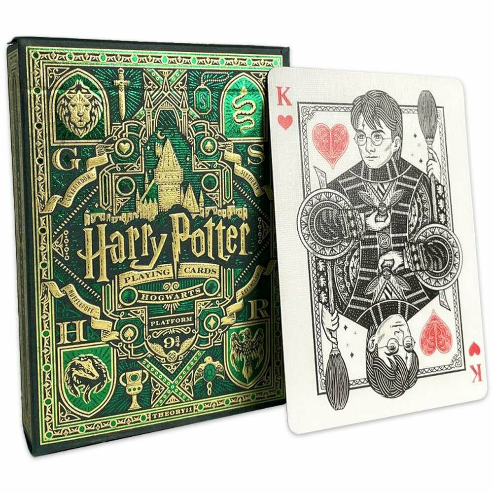 Карты игральные "Theory11 Harry Potter Deck - Green (Slytherin)" 62012 Theory11
