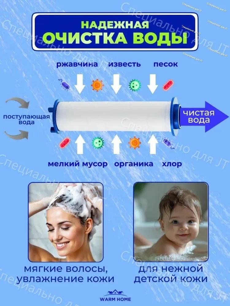 Фильтр для душевой лейки сменный 8,5 см. Комплект 20 шт.