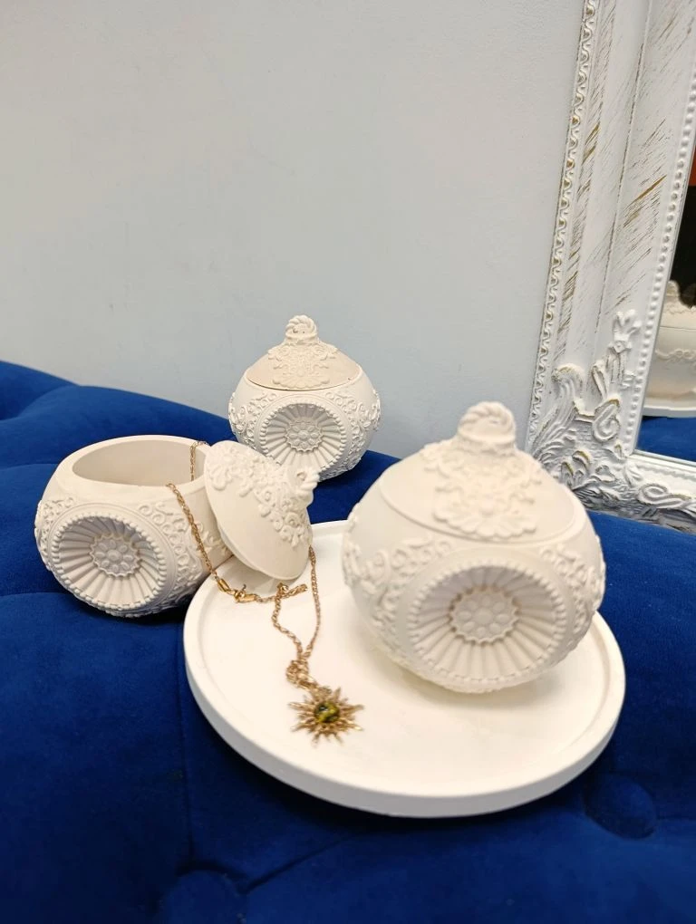 Шар шкатулка из гипса Версаль