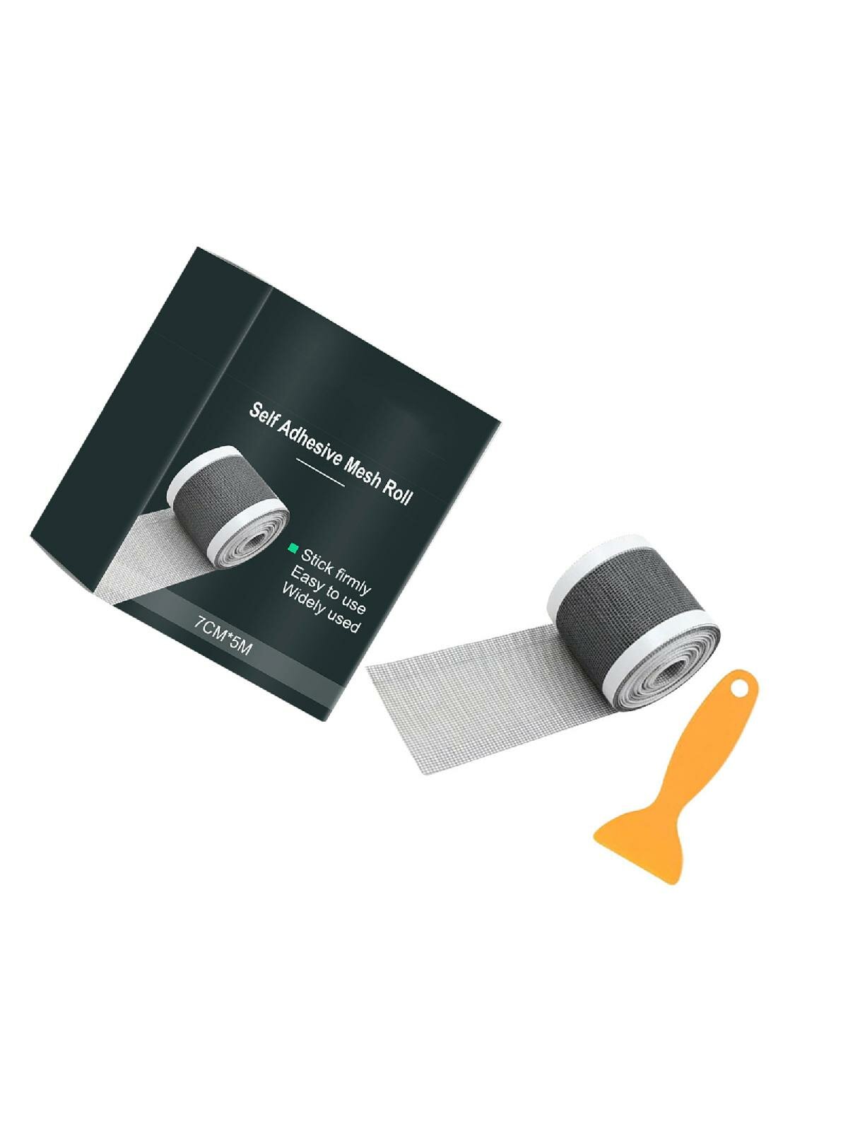 Самоклеящийся рулон сетки для слива волос Одноразовая наклейка из сетки с лопаткой