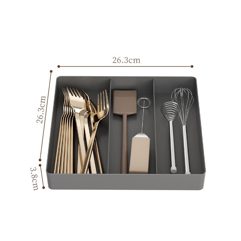 Японский разделитель ящиков, коробка для хранения, расширяемая перегородка для кухни, коробка для столовых приборов, органайзер для домашних канцелярских принадлежностей и косметики