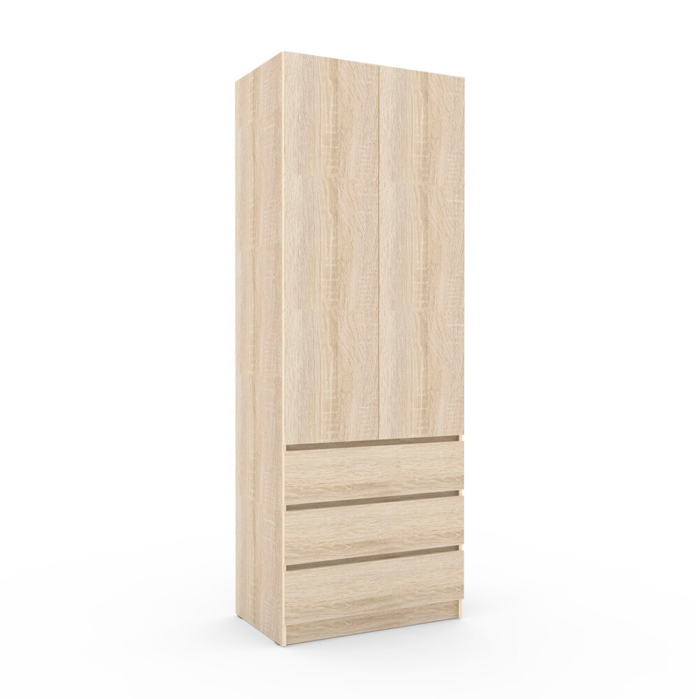 Шкаф распашной КарИВи 80.1 80x220 Дуб Сонома