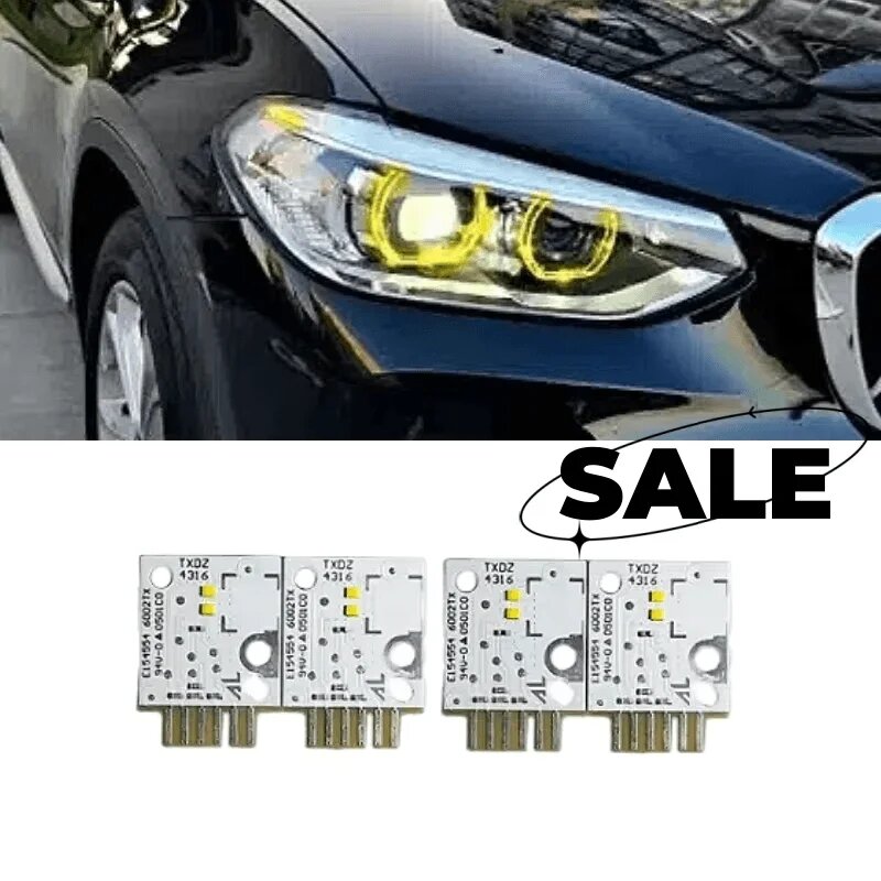 Желтые платы Angel Eye DRL для BMW X3 G01 X4 G02 F97 F98 2019 2020 2021, модуль неадаптивных светодиодных фар дневного света