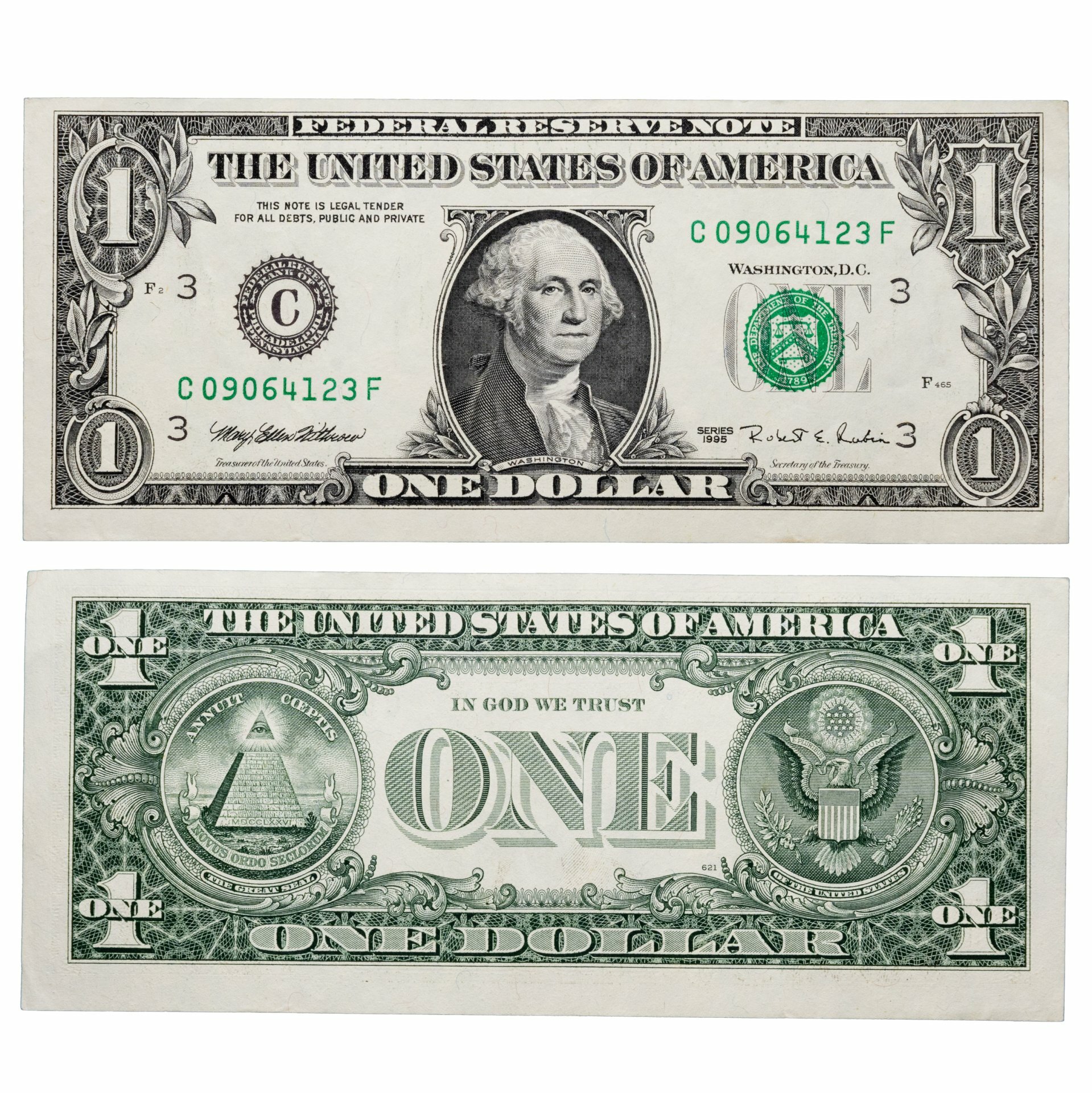 США 1 доллар 1995 Pick 496a С-Филадельфия