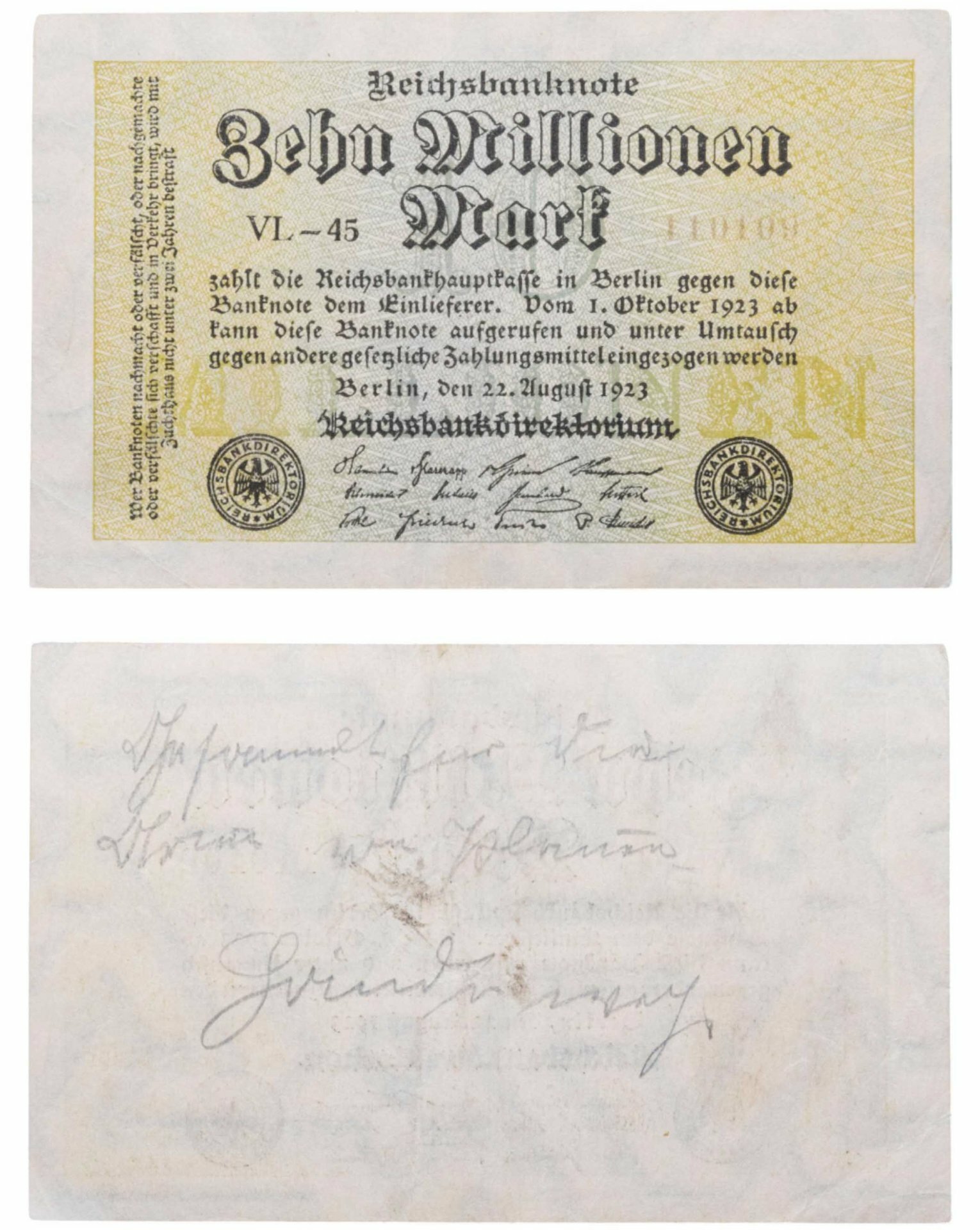 Германия 10000000 марок 1923