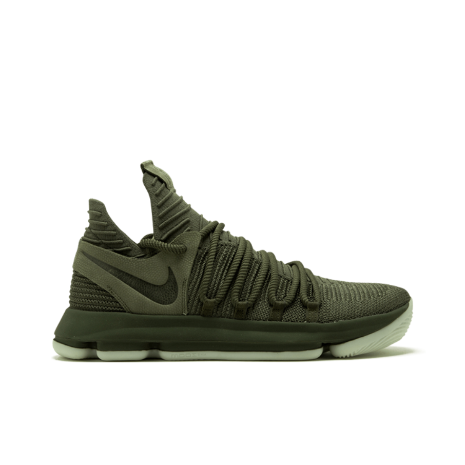 Кроссовки NIKE KD 10, размер EU 43 стопа (27.5CM), зеленый, — фото 1