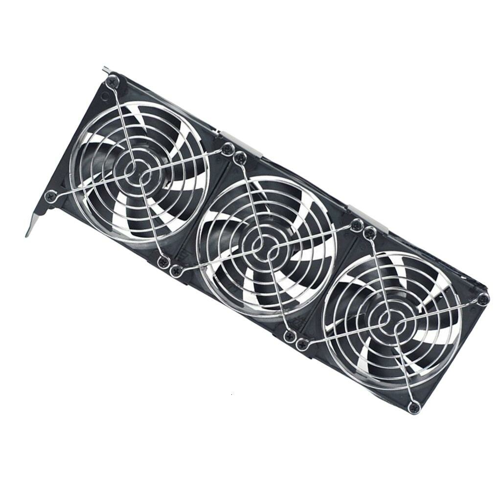 Вентилятор охлаждения видеокарты, 9cm - Три вентилятора