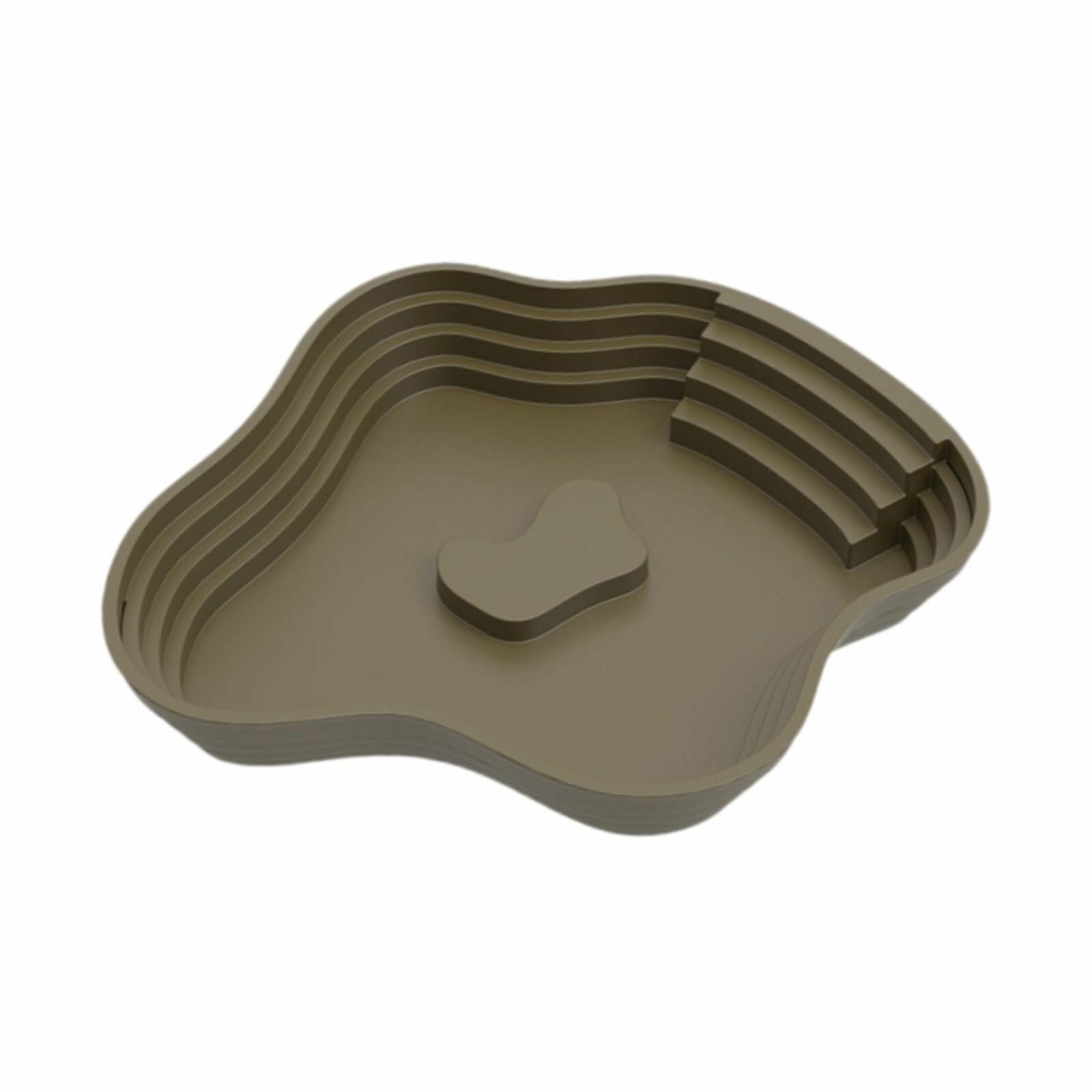 Бассейн для купания рептилий с пандусом, поилка для черепах, подходит для леопардовых гекконов и хомяков, зеленый