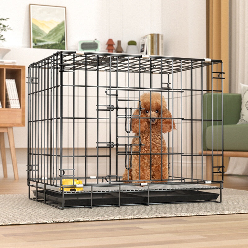 Клетка для собак для маленьких собак Тедди, металлическая домашняя складная клетка для собак в помещении и на улице, клетка для перевозки в машине, клетка для кошек, спасательная клетка