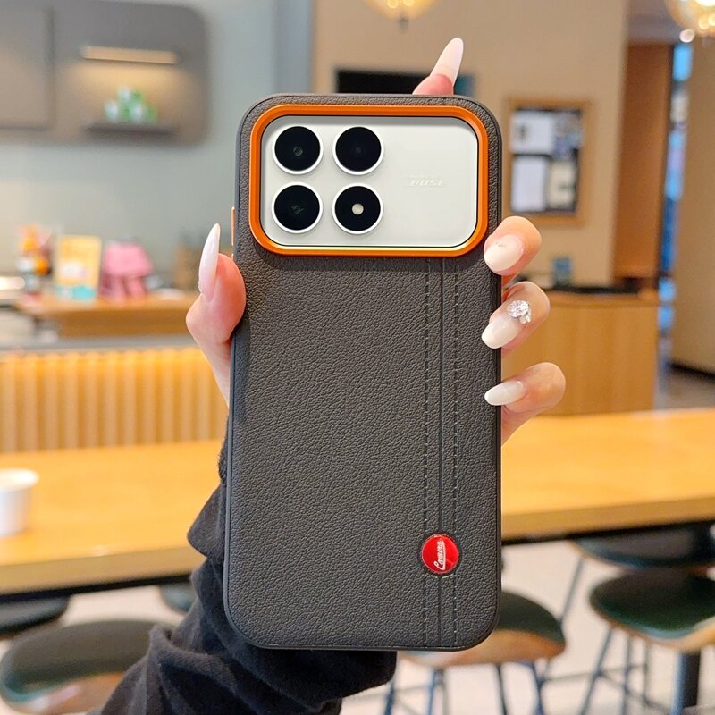 Чехол Для Poco F8 Pro/Сяоми Поко F8 Про, soft touch, чехол-кардиомонитор, искусственная кожа, поликарбонат (PC), защита камеры, ударопрочный, усиленные углы, Xiaomi, Poco F8 Pro, black,