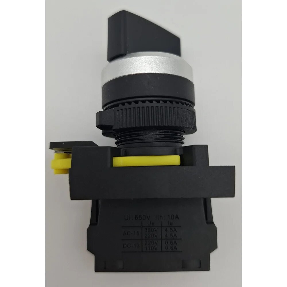 Переключатель ANDELI LA115-A5-10X/21 черный 2 положения с фиксацией 1НО ADL10-246