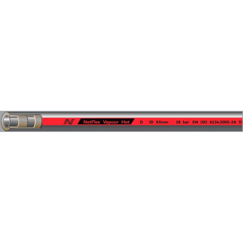 Рукав для подачи насыщенного пара напорный VAPOUR HOT D 25x7,5xL40 40 м. NetFlex 7930168980827