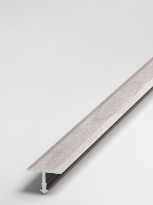 Порожек для напольного покрытия Т-образный профиль алюминиевый ПС09 декор ясень белый 106