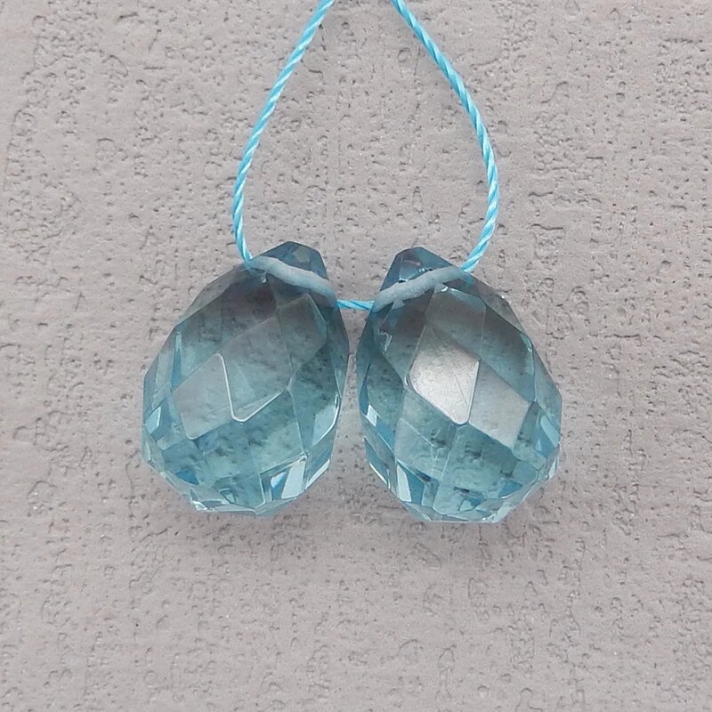 Серьги из синего кварца B&F