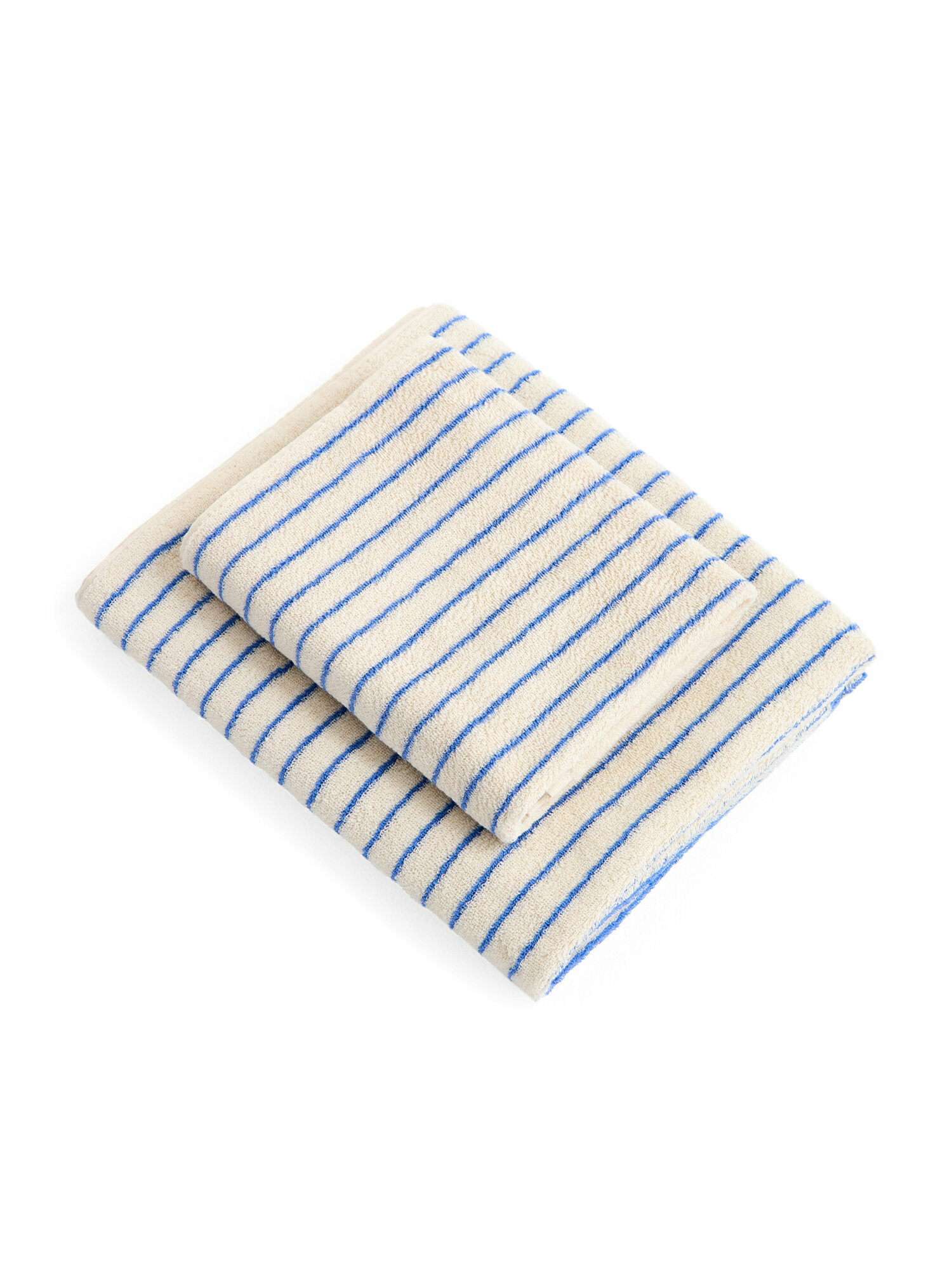 Полотенце махровое MORФEUS (морфеус), 100% хлопок - Тонкая голубая полоска - 70x140