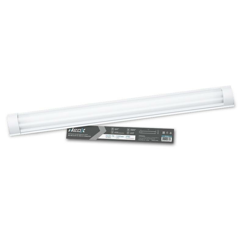 Светильник под светодиодную лампу SPO-405 2xLED-Т8-1200 G13 1200мм IP40 NEOX 4690612053301