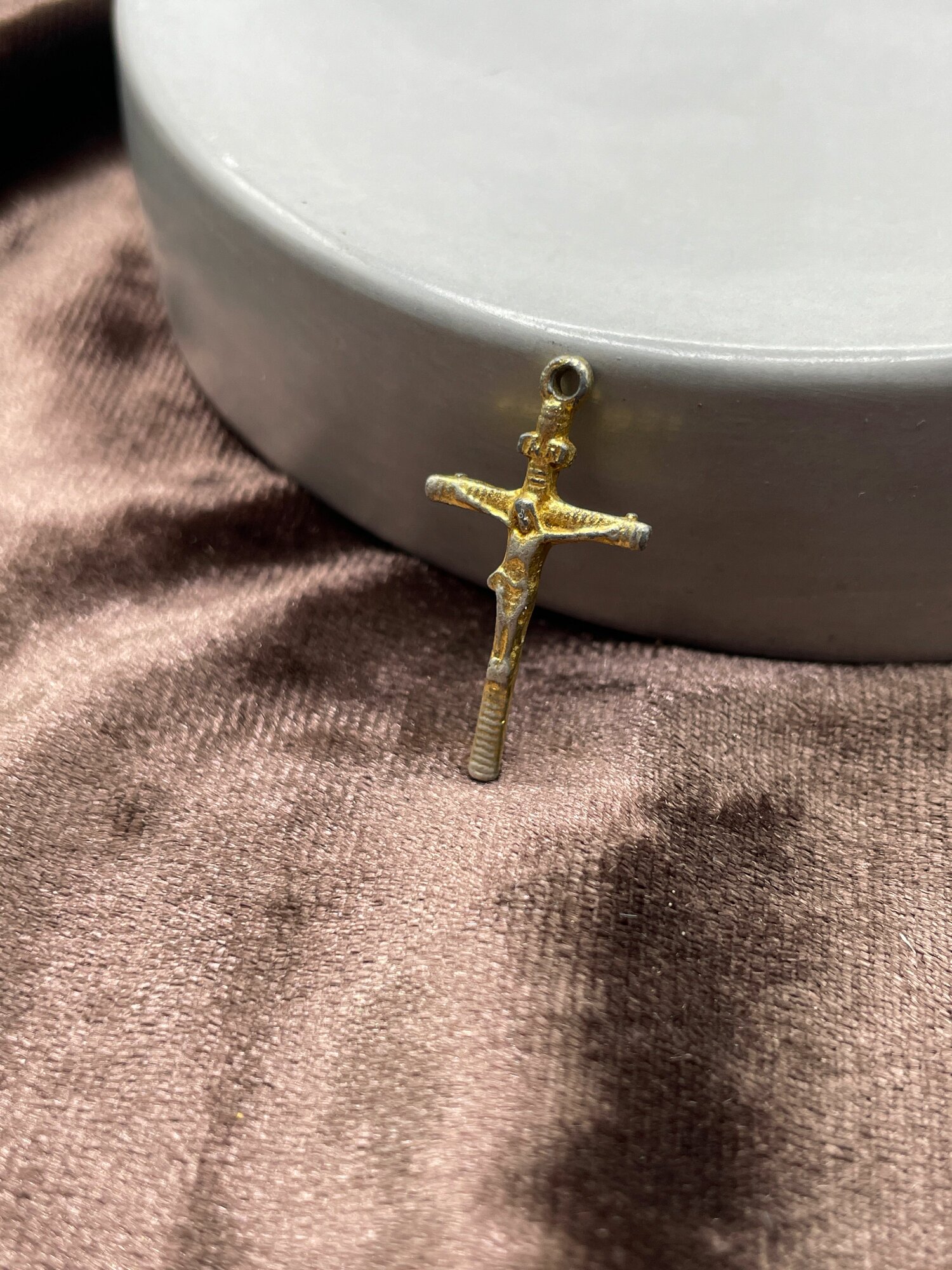 Винтажный нательный крест крестик, кулон