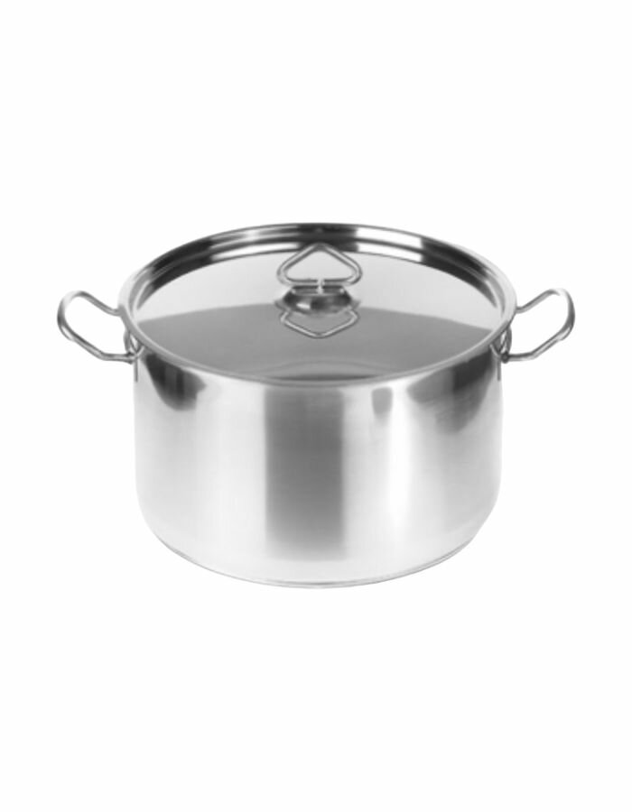 Кастрюля с крышкой Luxstahl, нержавеющая сталь, 7 л