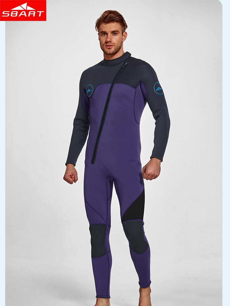 Гидрокостюм мужской длинный неопрен 3 мм Теплый и плотный гидрокостюм для серфинга и дайвинга
