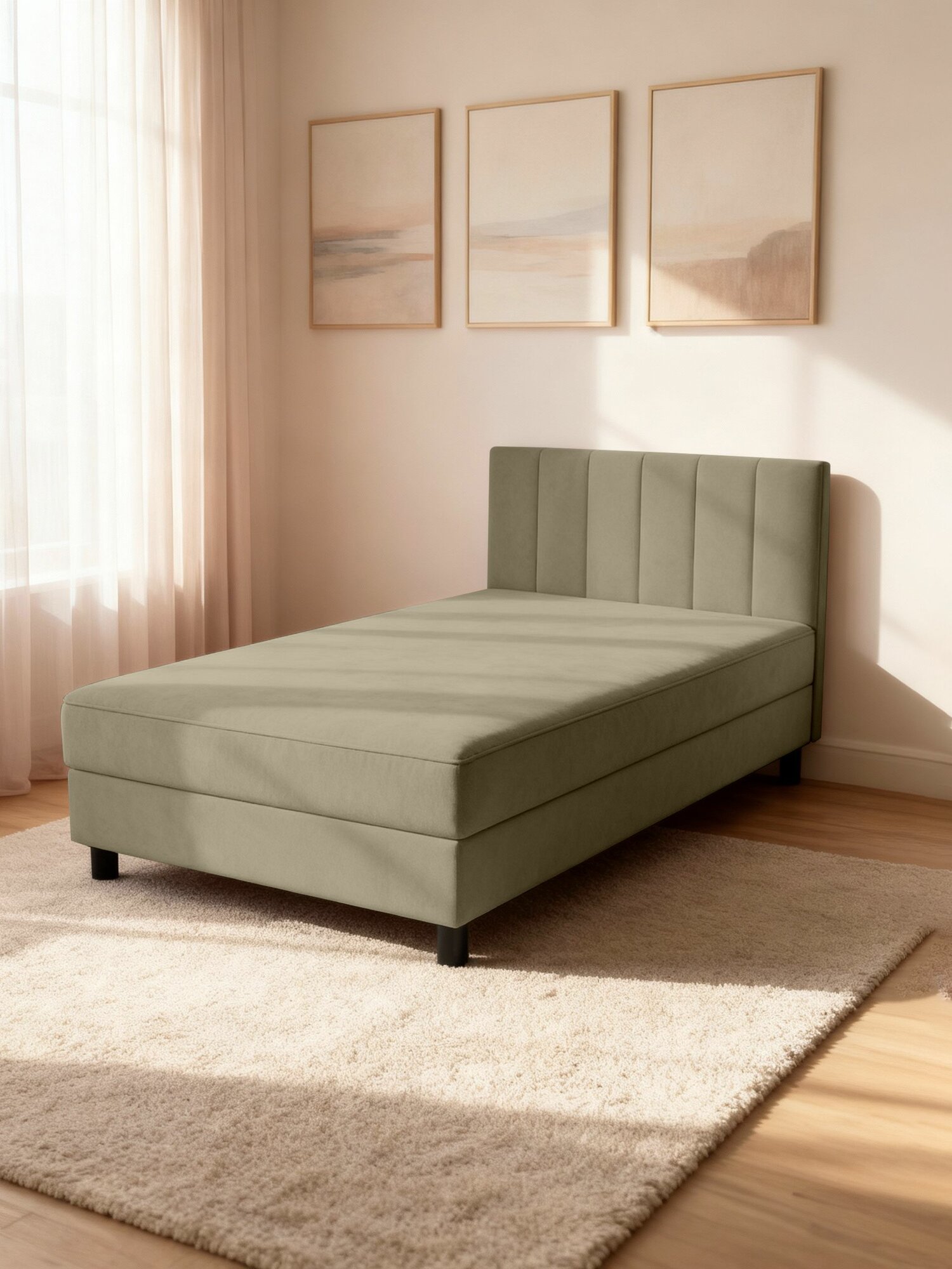 Тахта Адель фокус- мебельная фабрика 140х200х80 см серо-коричневый