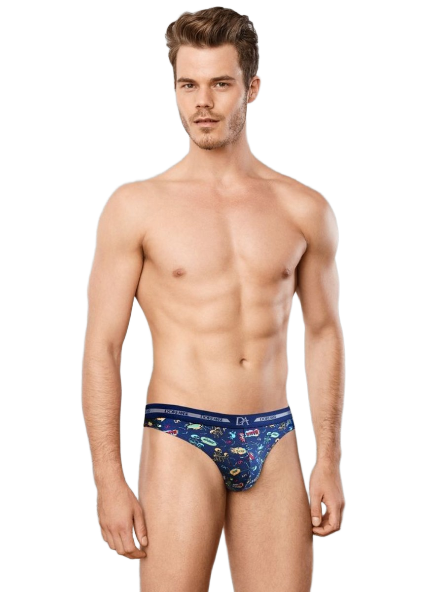 Мужские трусы тонги Doreanse темно-синие с принтом 1324 S (44)
