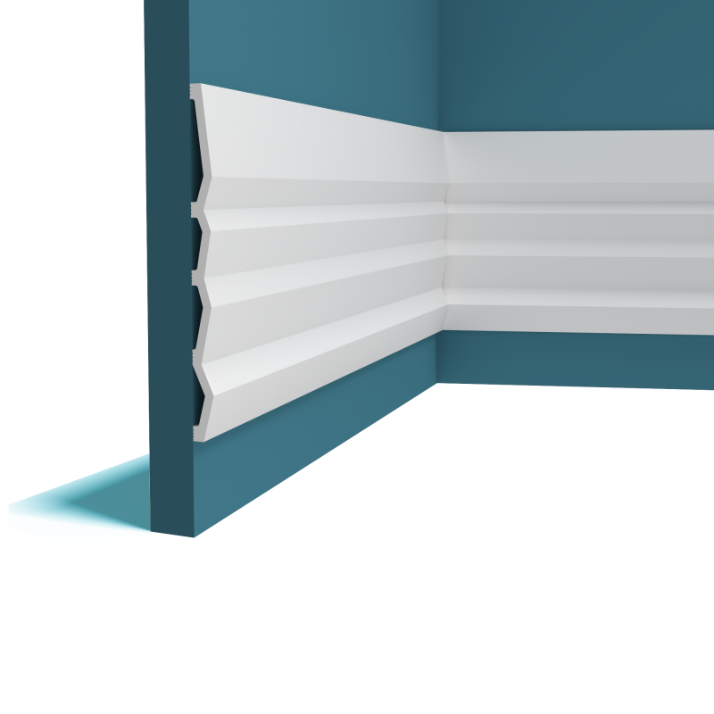 Стеновая панель 2800х14х200 мм PP-172 3D реечная из дюрополимера под покраску