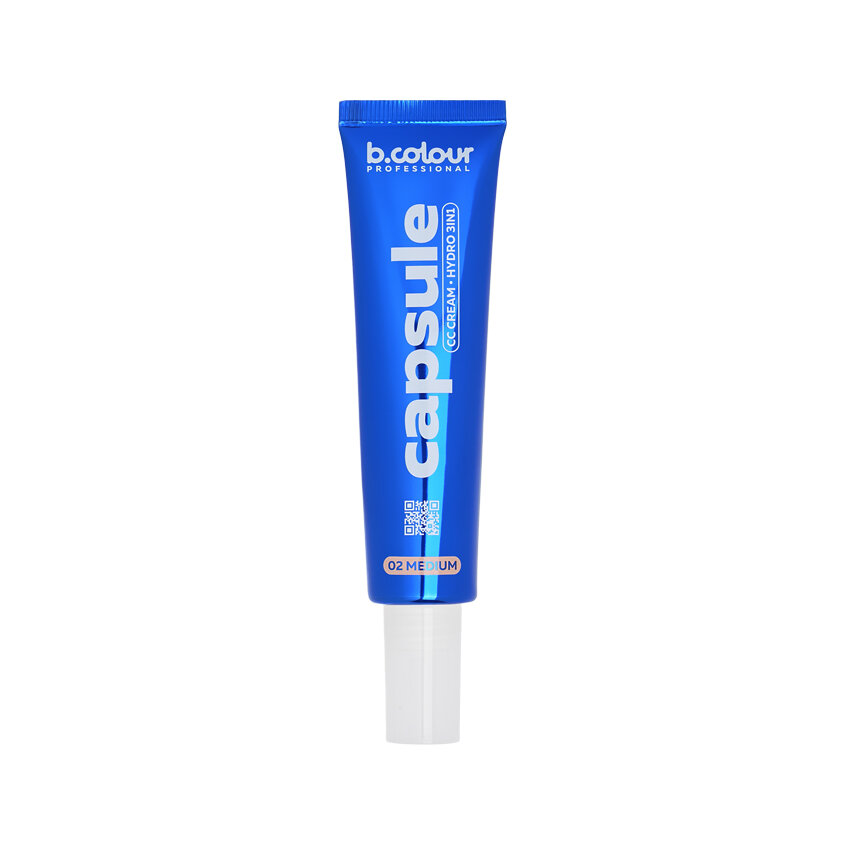 Тональный СС-крем для лица B.COLOUR PROFESSIONAL CC CREAM HYDRO увлажняющий 3в1 тон 02 Medium