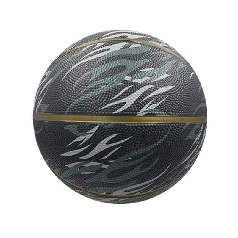 Резиновый баскетбольный мяч, Черный - 5