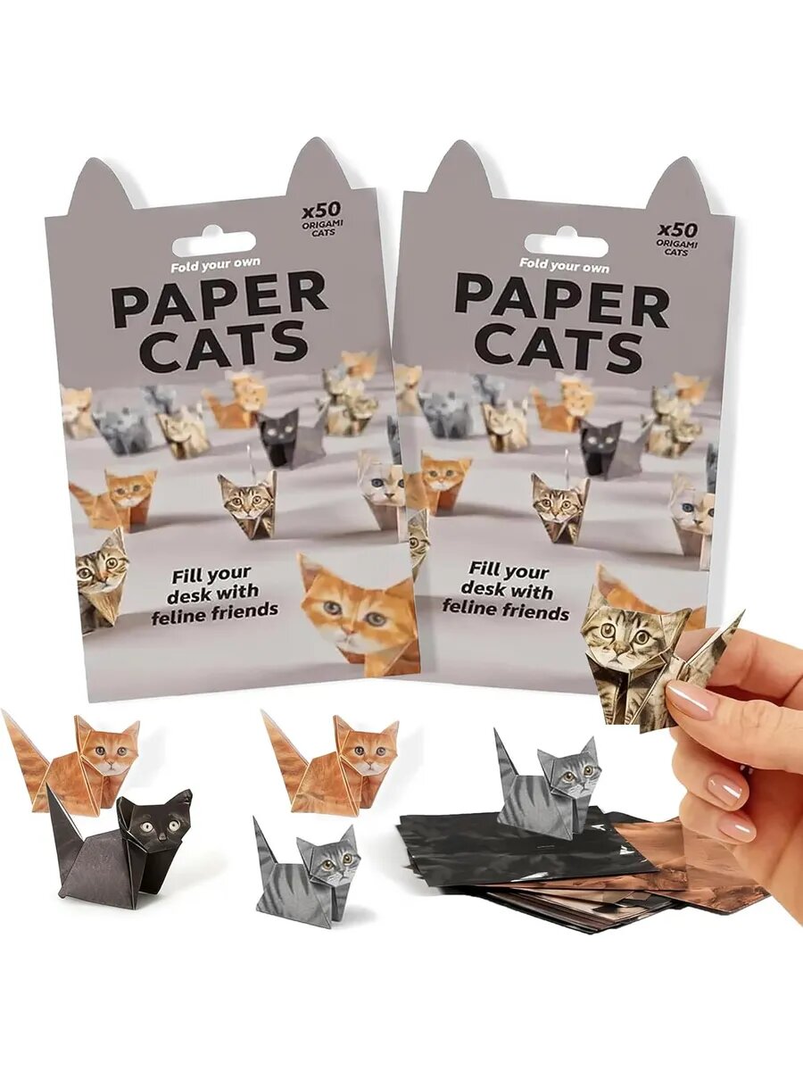 Набор «Кошка-оригами», креативный подарок ручной работы